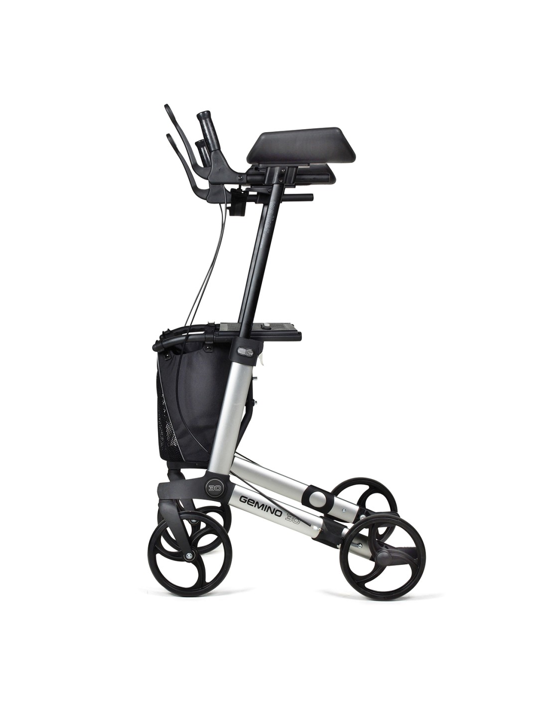 Andador plegable con cesta de 4 ruedas Rollator GEMINO 30 Walker