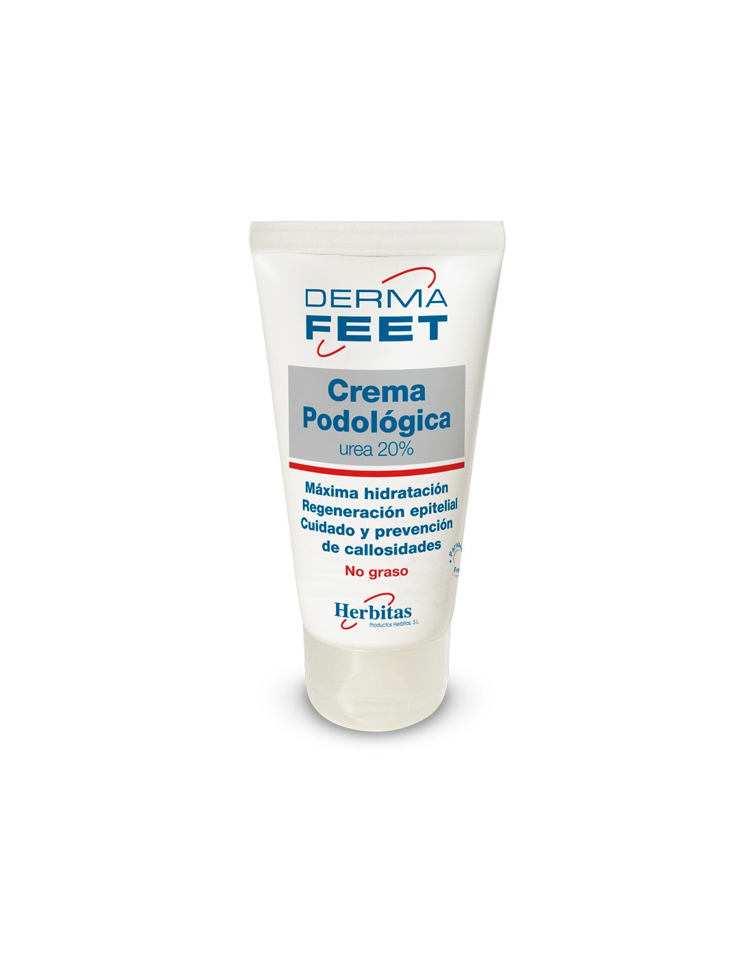 Crema podológica hidratante 20% Urea con dispensador DERMAFEET. 480 ml